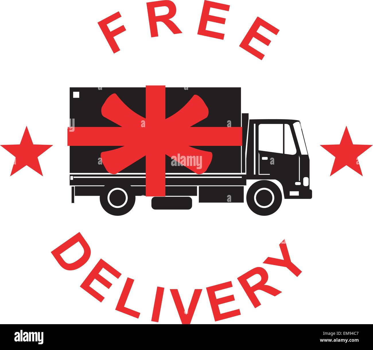 Free Delivery Truck Retro Stock Vector Image & Art - Alamy