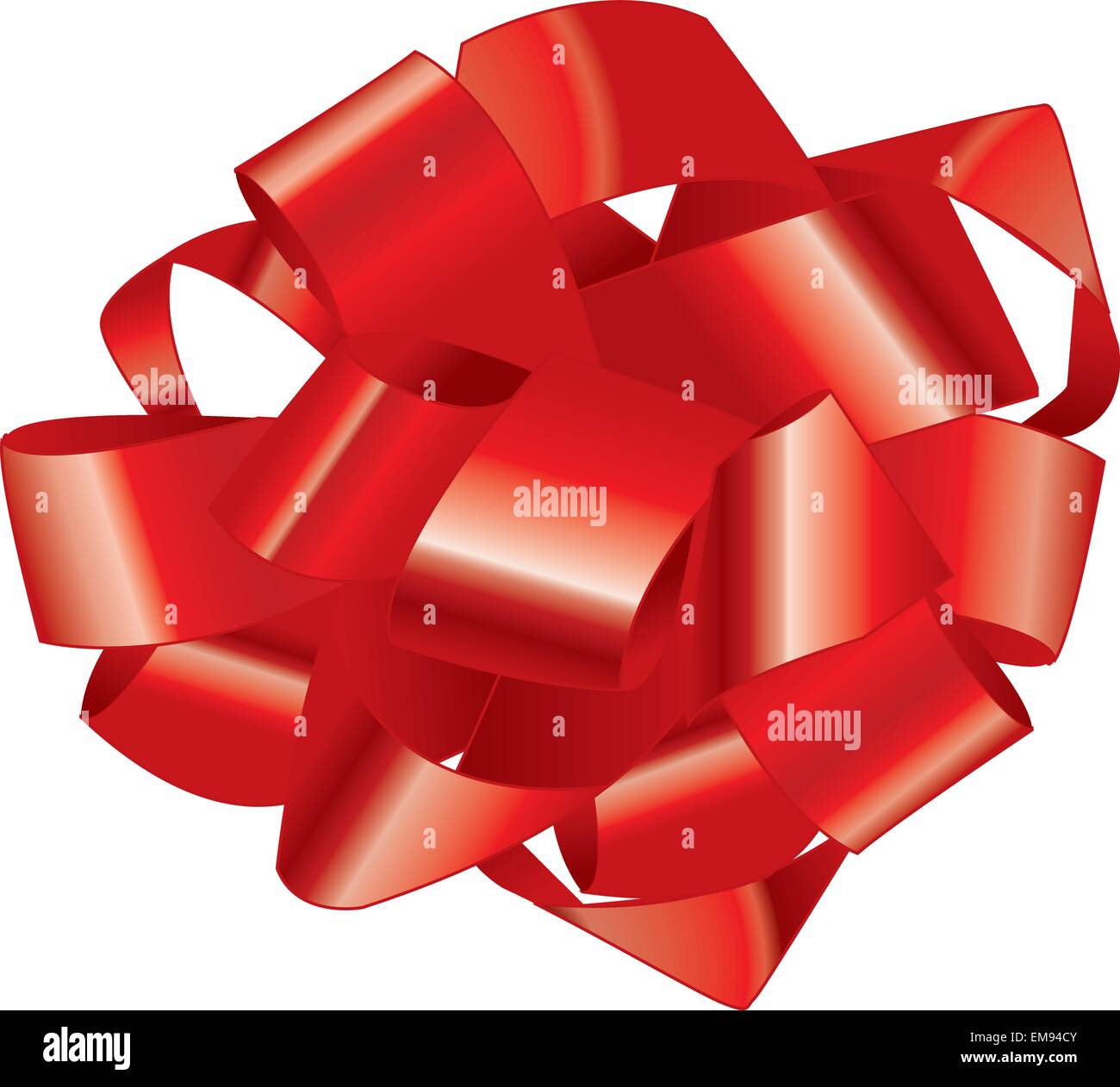 red gift bow Stock Vector Image & Art - Alamy
