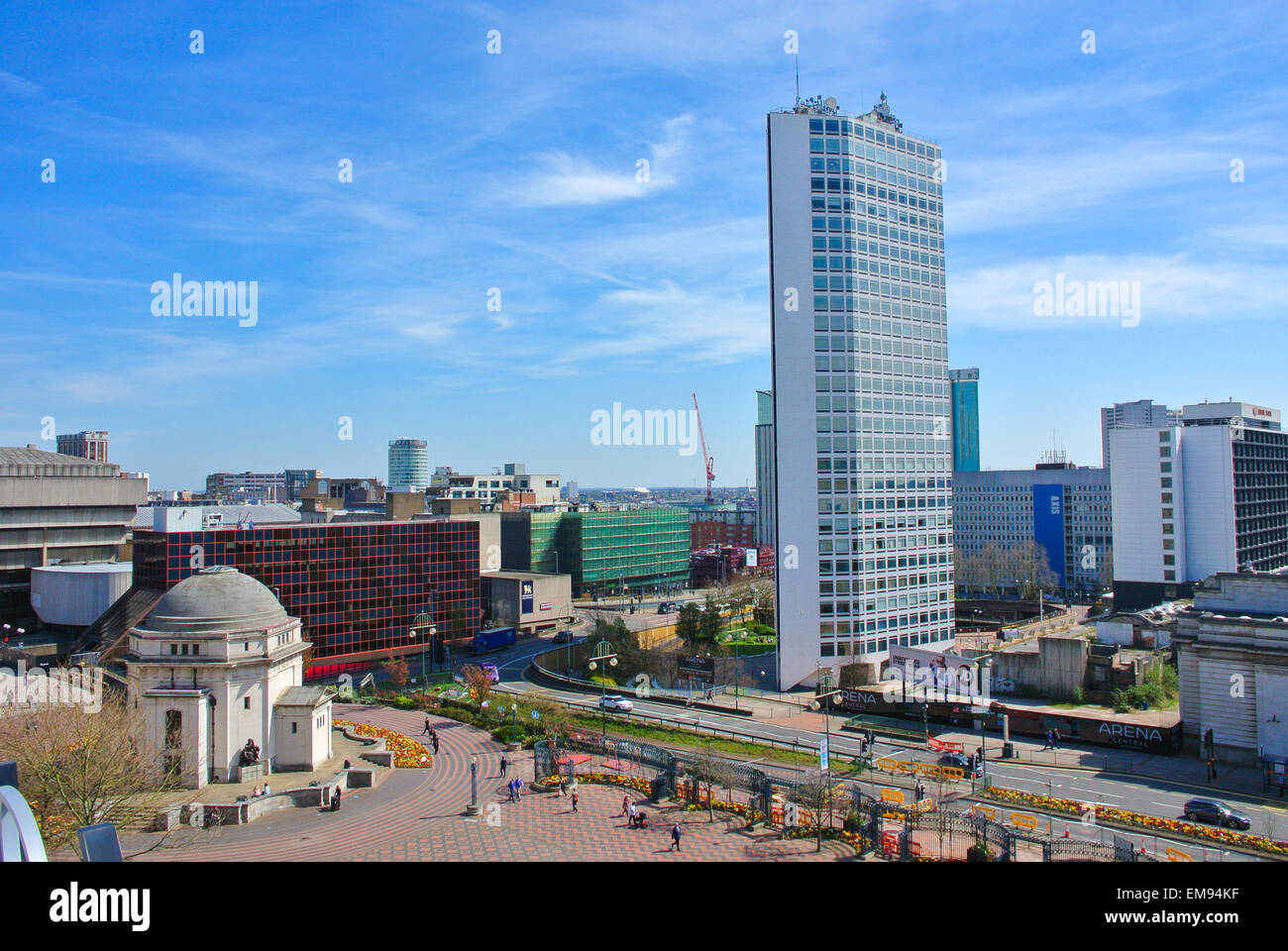 Birmingham city centre view hi-res stock photography and images - Alamy
