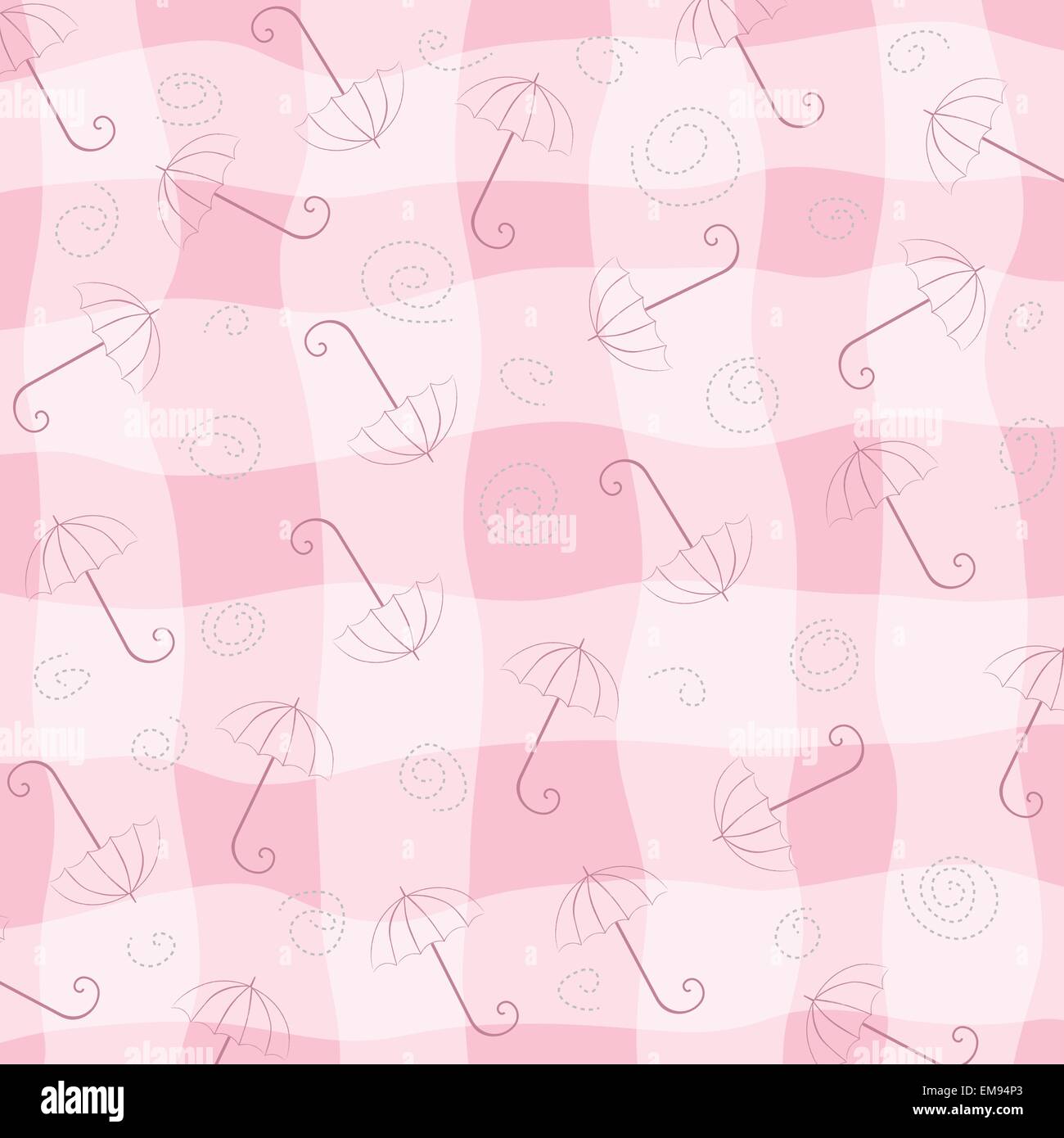 Seamless pattern umbrellas Stock Vector Images - Alamy