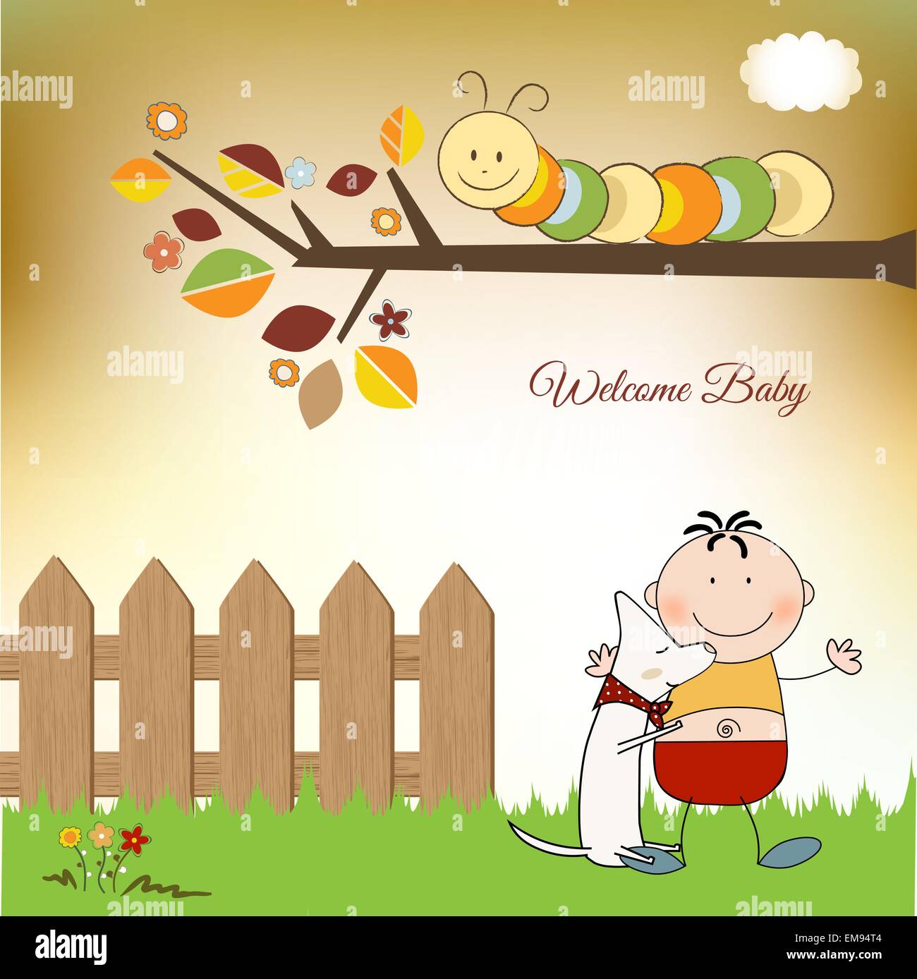 Caterpillar tree Stock Vector Images - Alamy