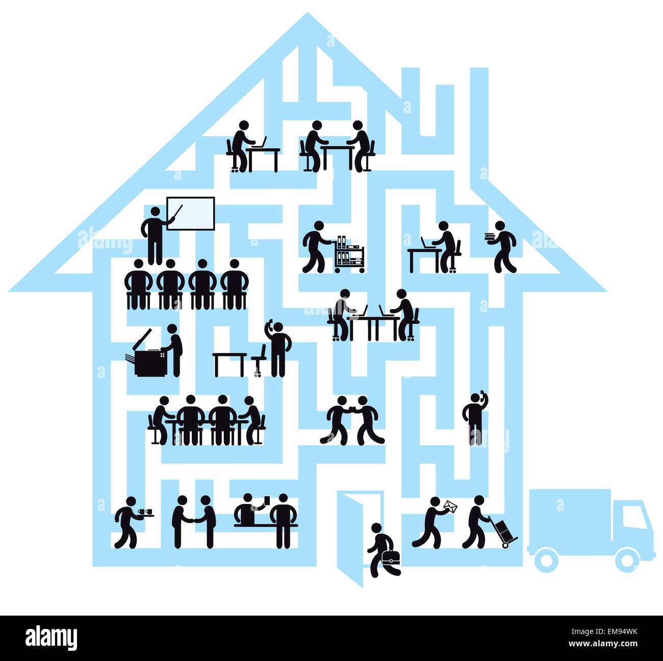 Office pictogram hi-res stock photography and images - Alamy