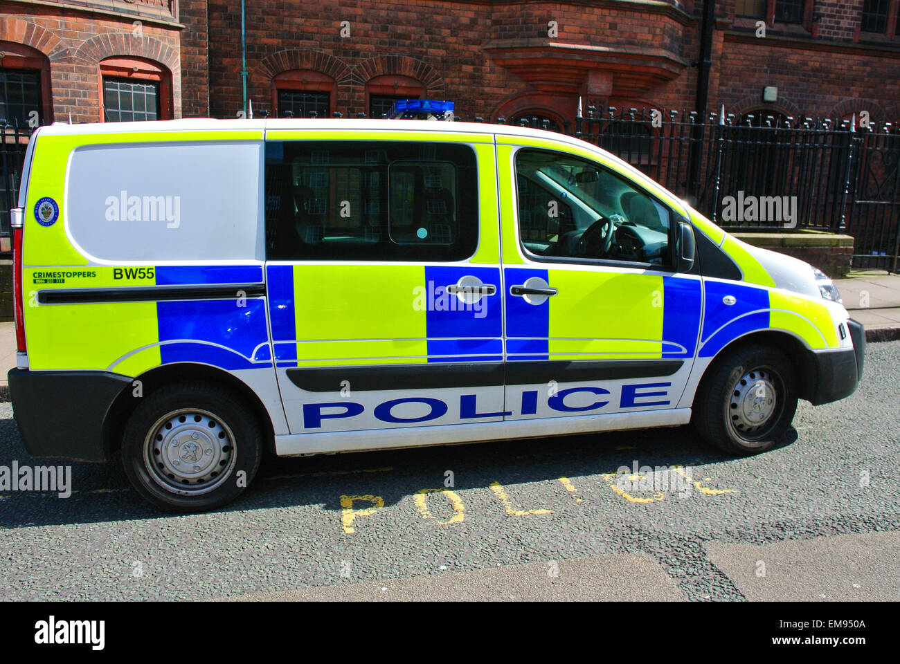 Police transit van England UK Stock Photo - Alamy