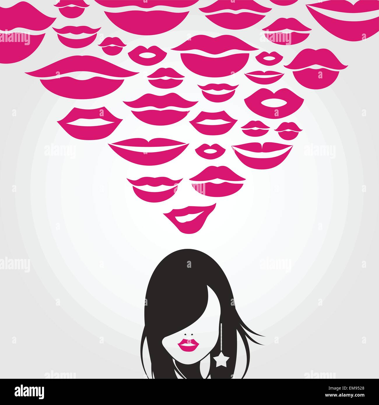 Kiss vector Stock Vector Images - Alamy