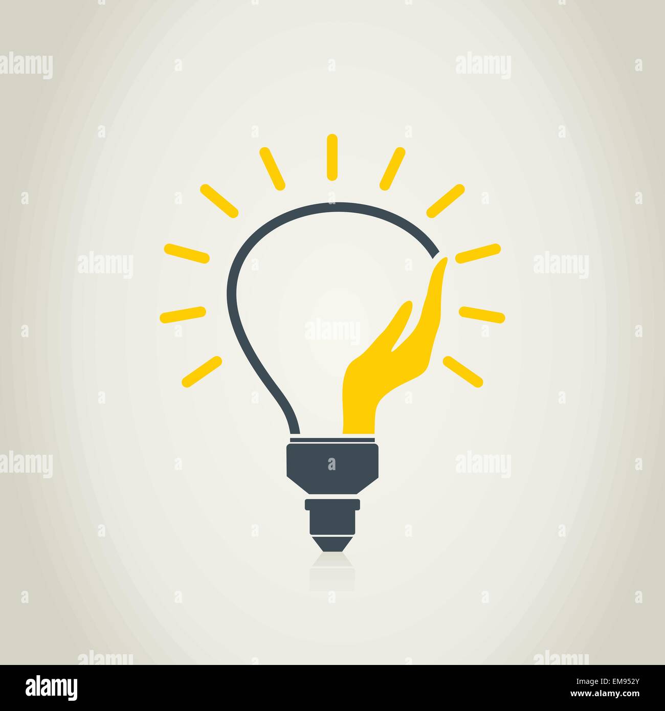 Image hand drawing light bulb Stock Vector Images - Alamy