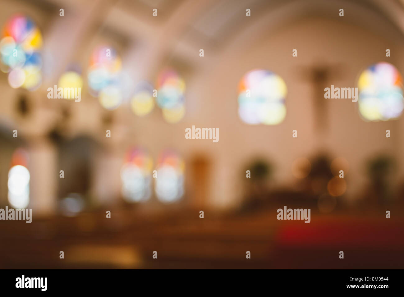 church interior blur abstract Stock Photo - Alamy