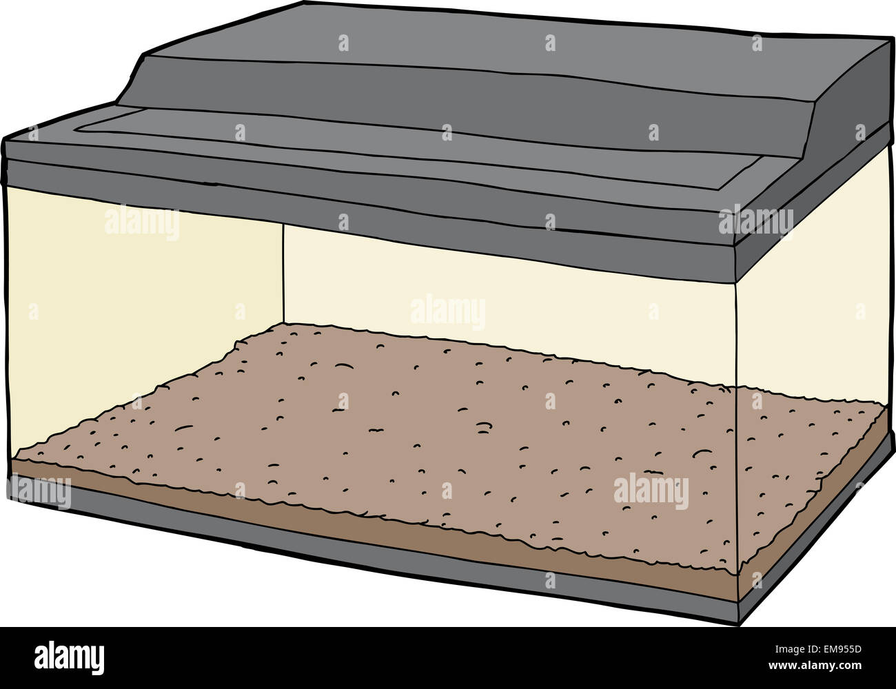 Isolated empty glass terrarium over white background Stock Photo - Alamy