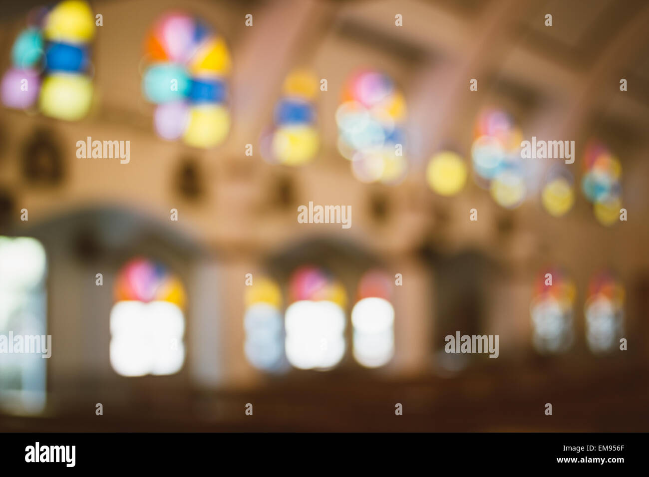 church interior blur abstract Stock Photo - Alamy