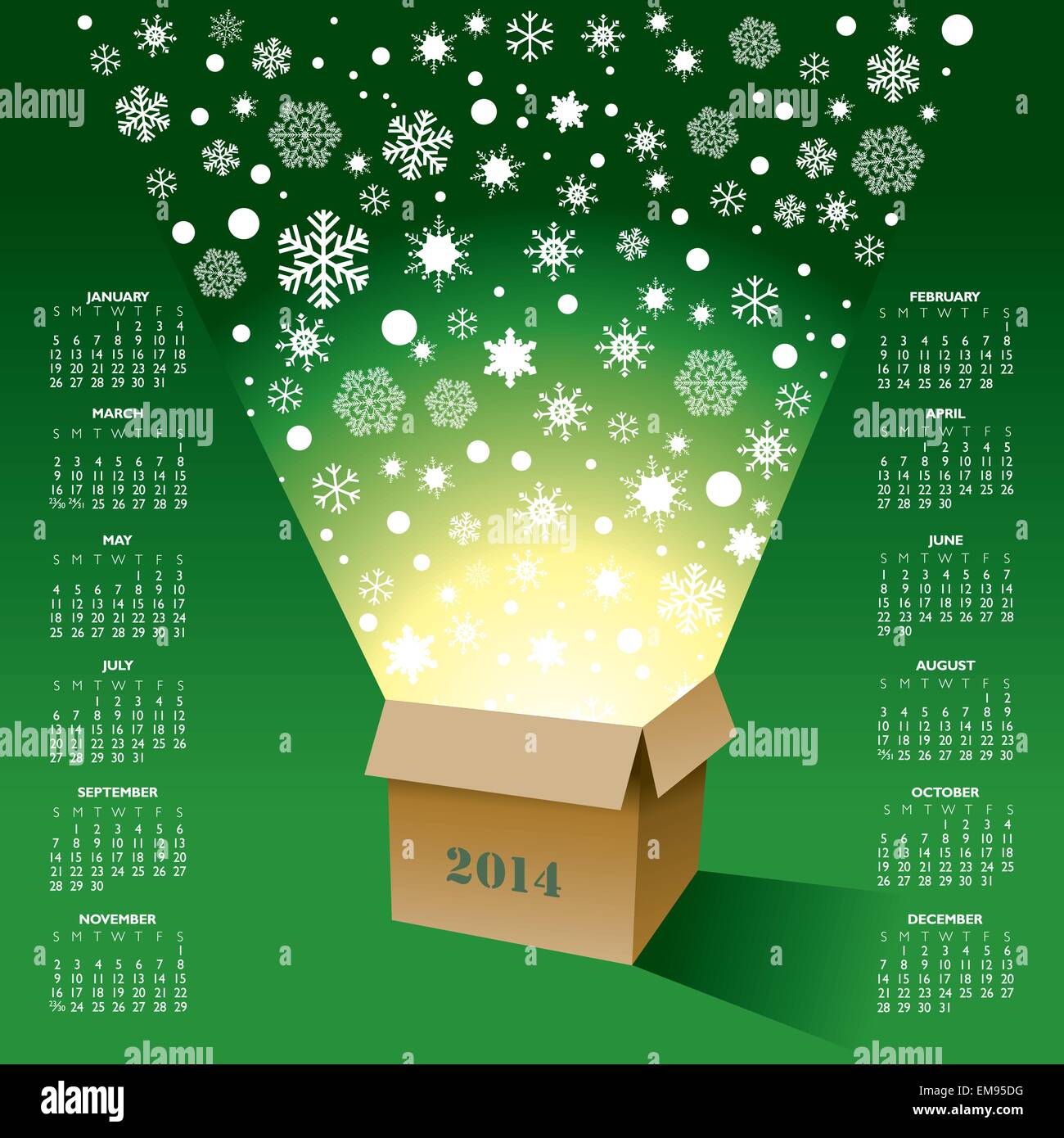 Creative calendar decoration hi-res stock photography and images - Alamy