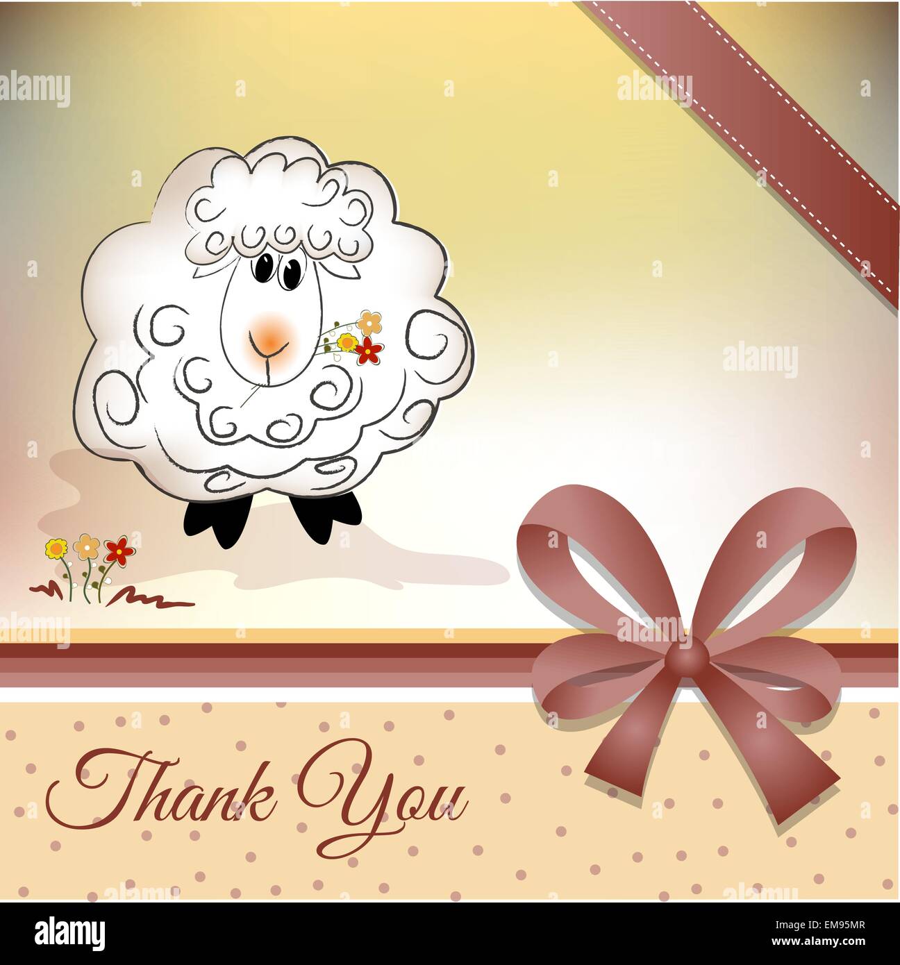 Thank you card Stock Vector Image & Art - Alamy