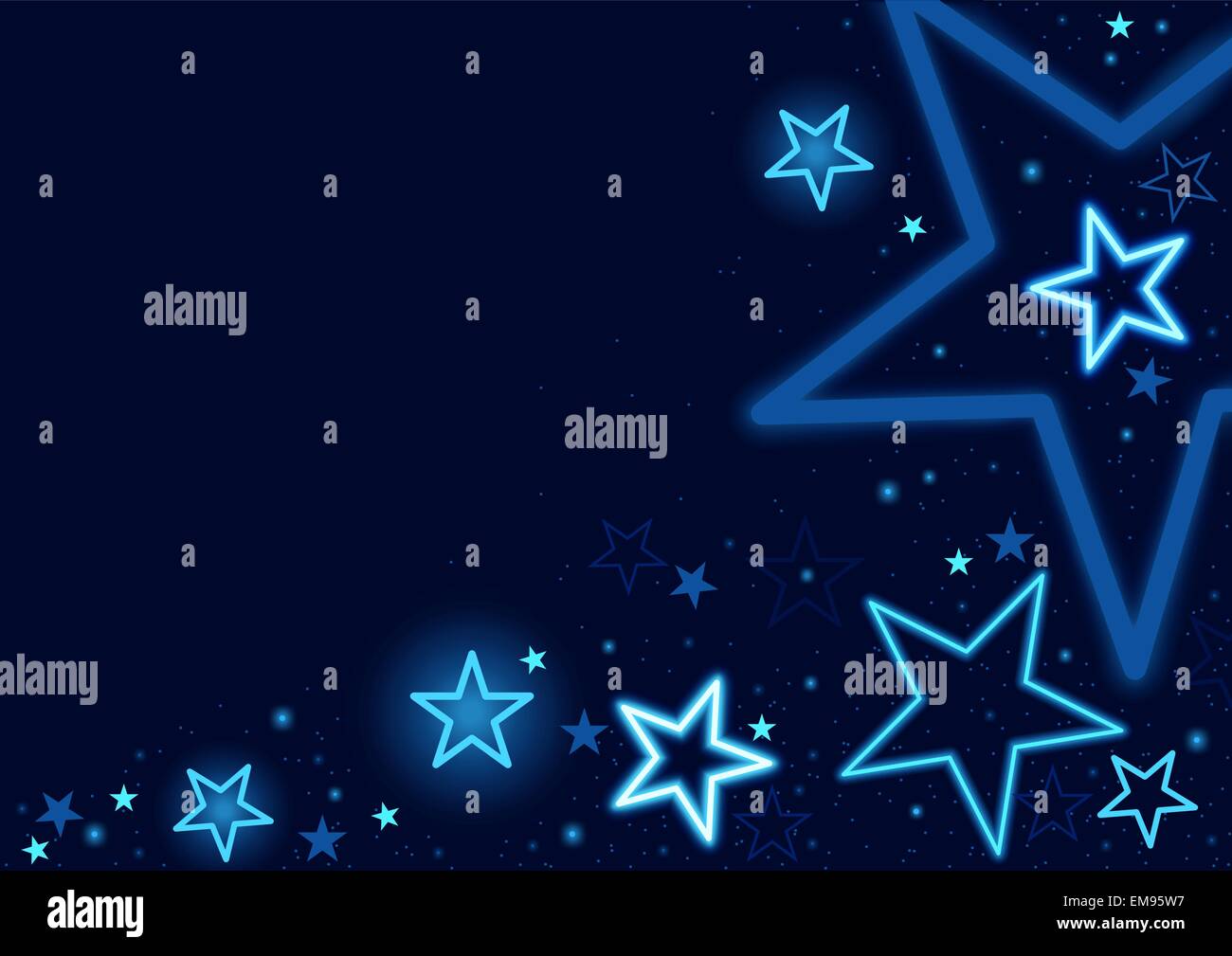 Colorful illuminated christmas stars Stock Vector Images - Alamy