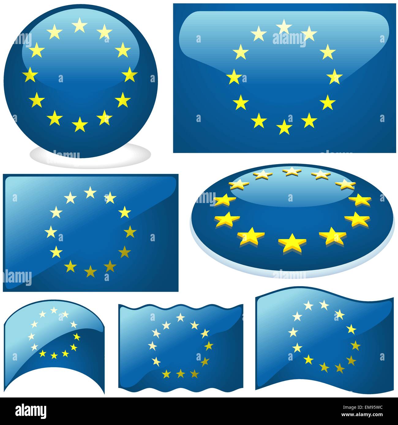 Flags Europe Union Stock Vector Image & Art - Alamy