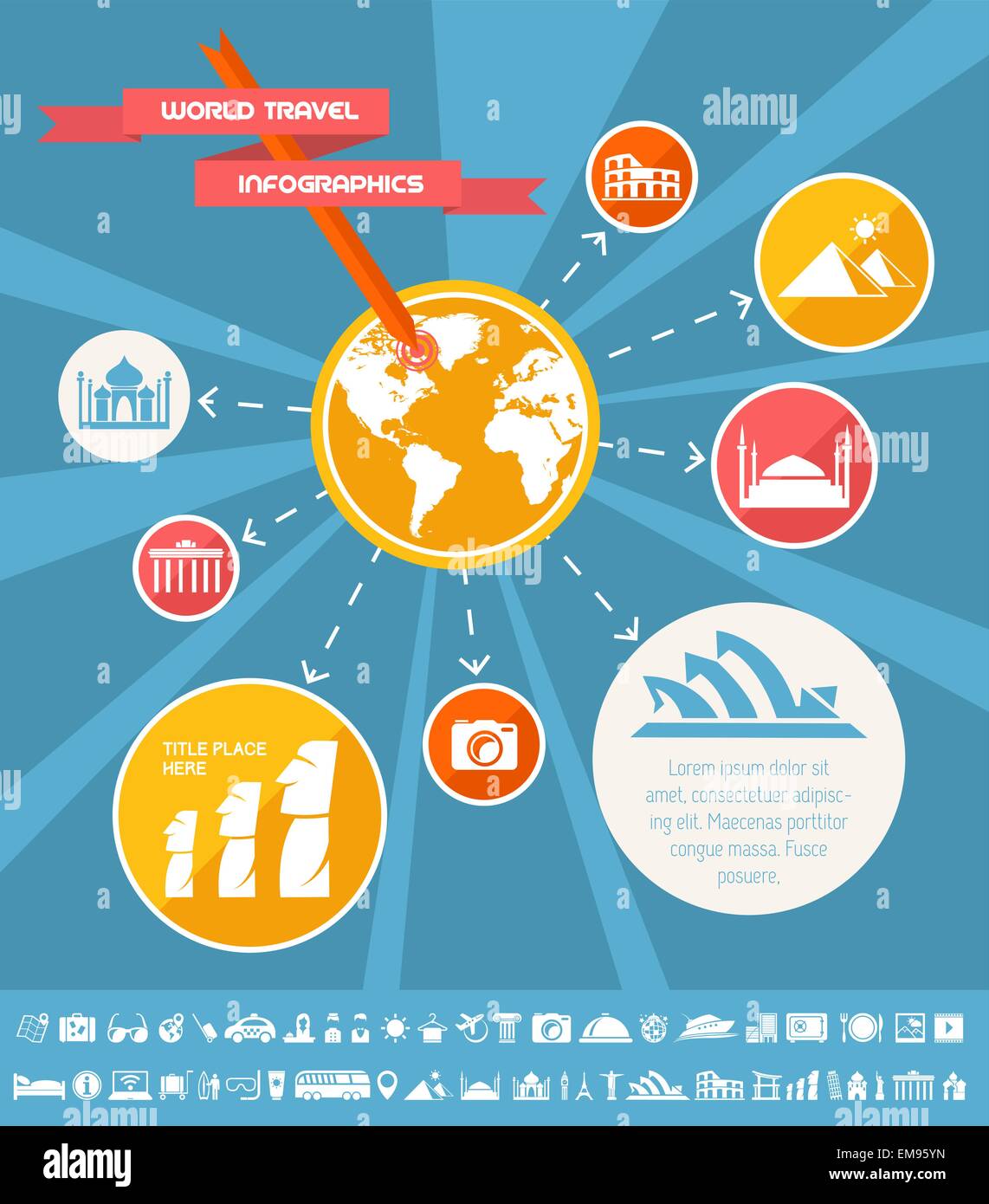 Travel Infographic Template Stock Vector Image & Art - Alamy