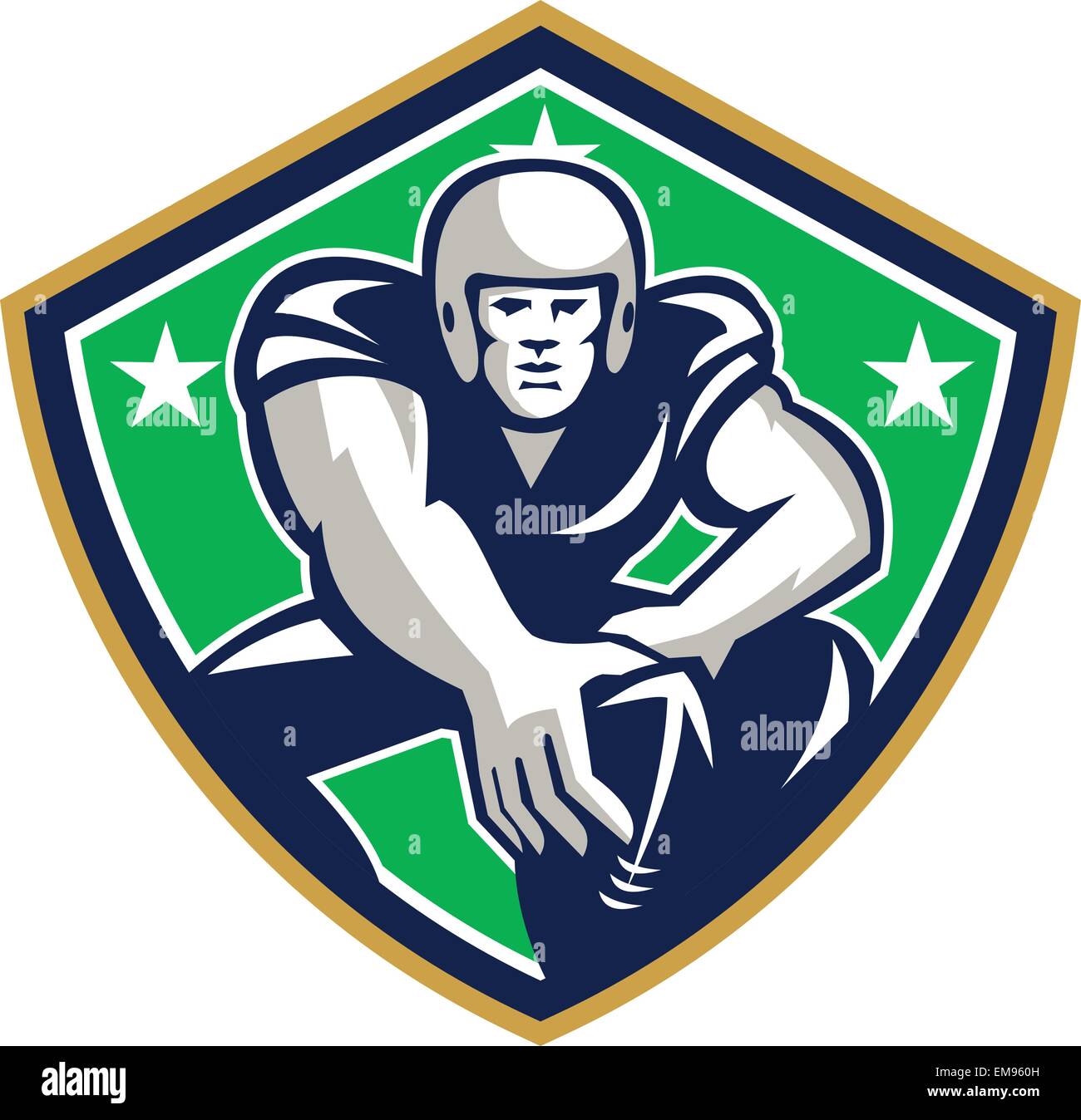 Football center snap ball Stock Vector Images - Alamy