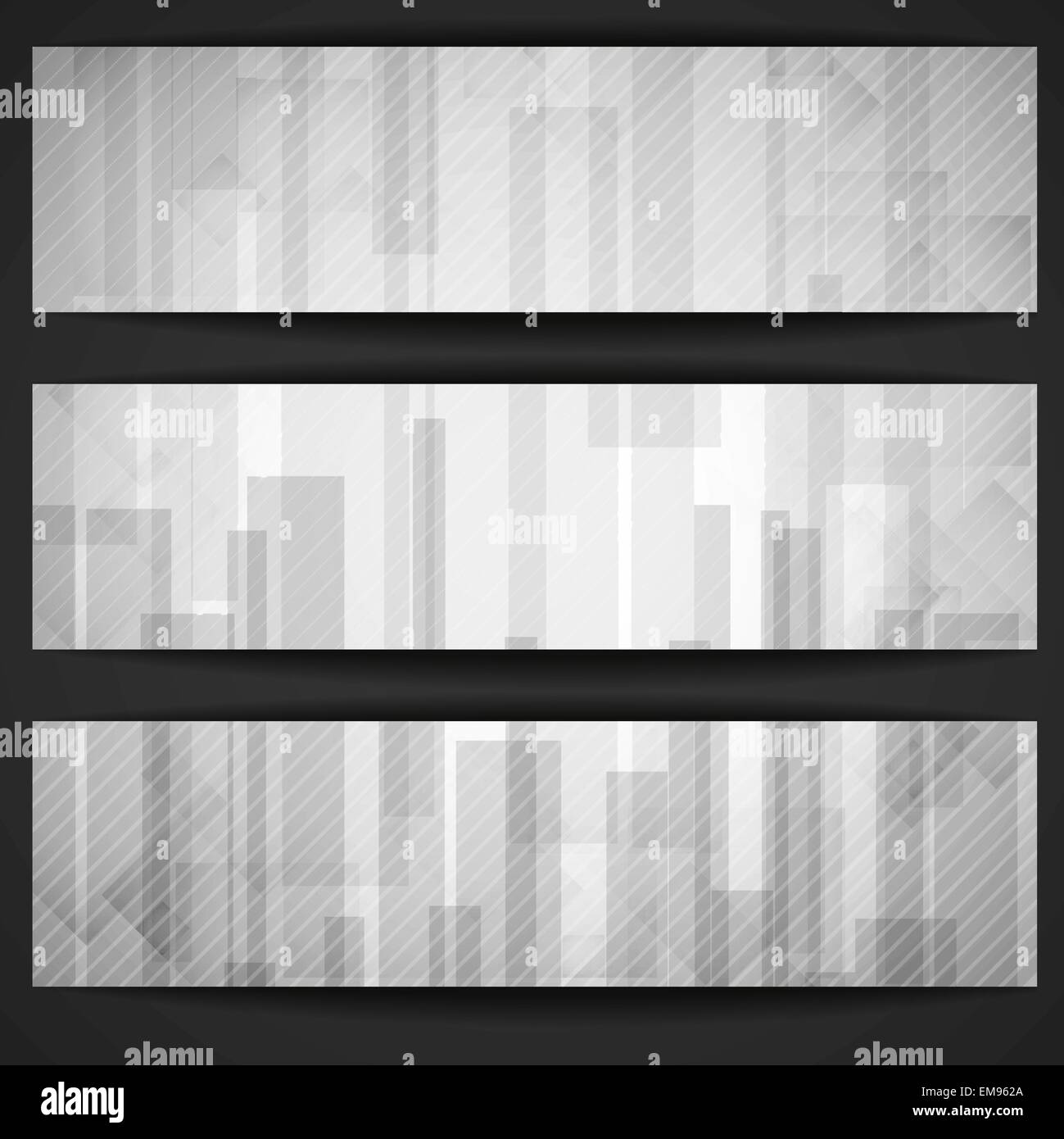 Abstract White Rectangle Shapes Banner Stock Vector Image & Art - Alamy