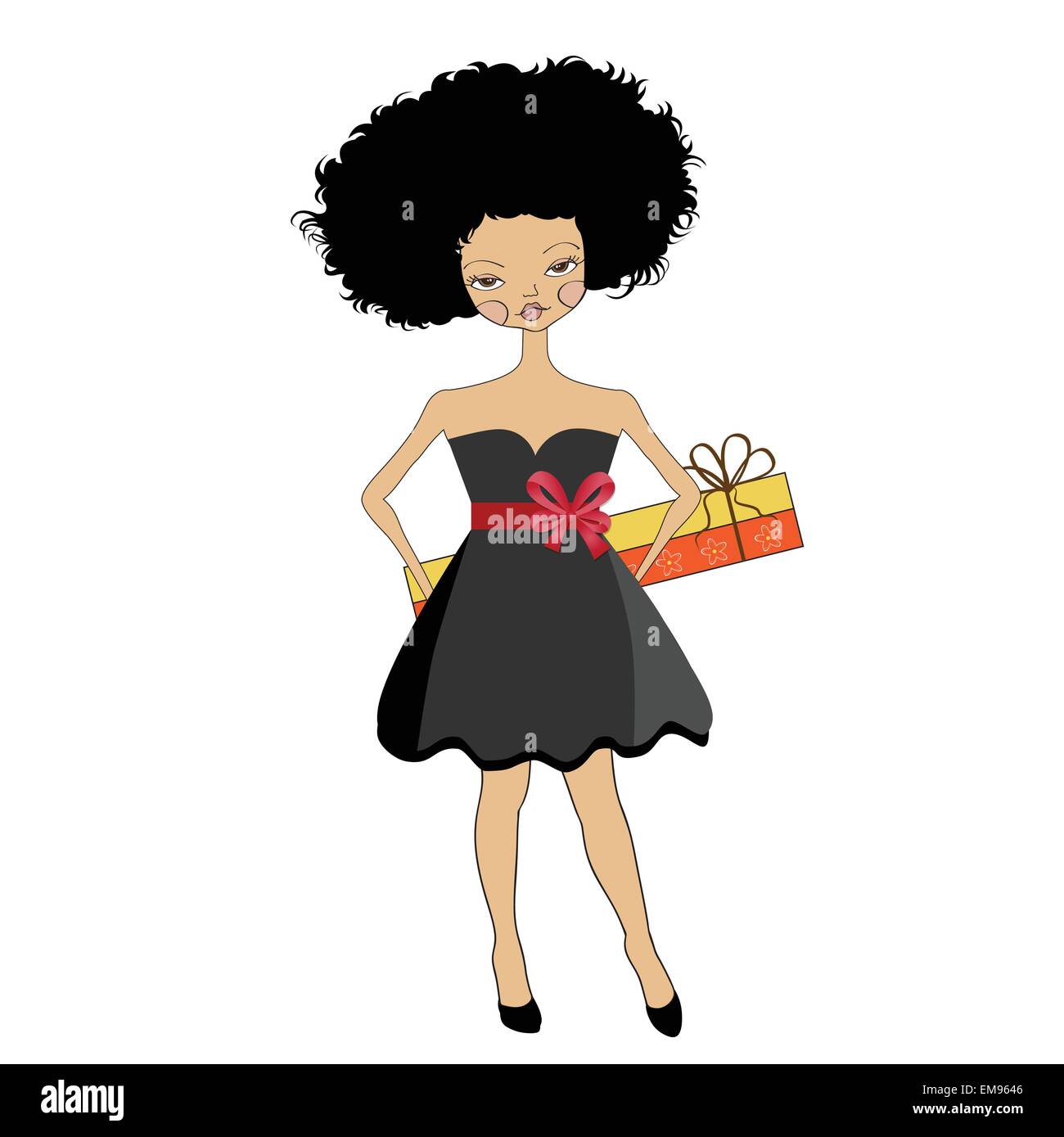 Pretty attractive young Stock Vector Images - Alamy