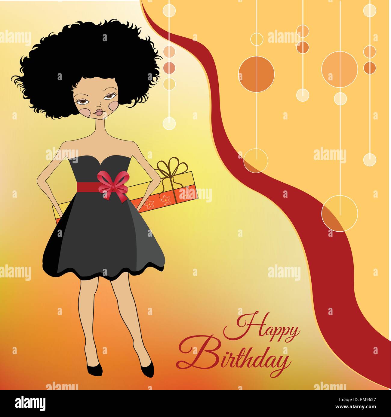 Pretty attractive young Stock Vector Images - Alamy