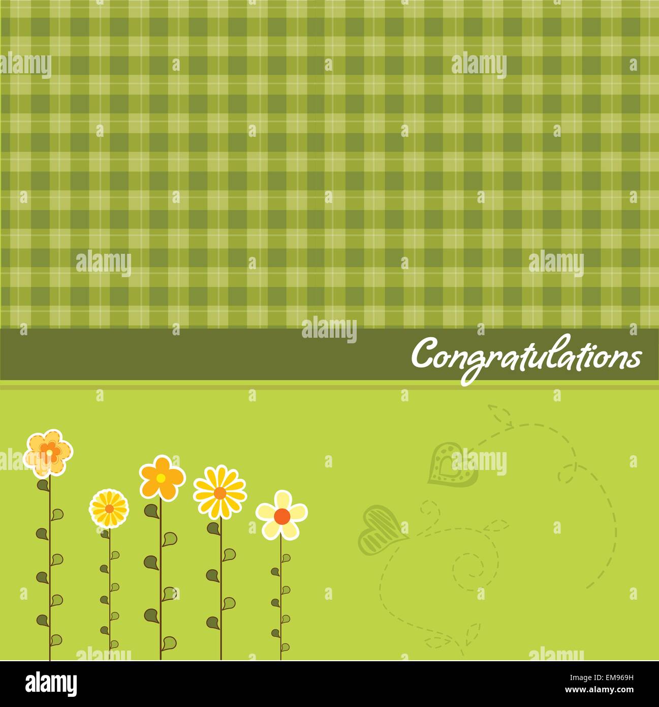 congratulation floral card Stock Vector Image & Art - Alamy