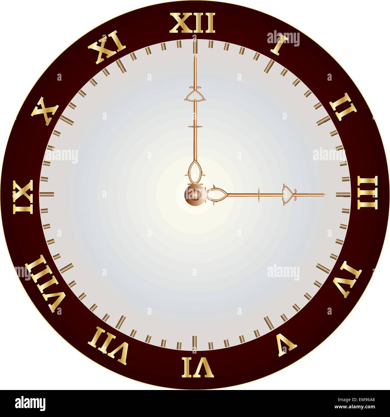 Clock Face With Roman Numerals High Resolution Stock Photography and ...