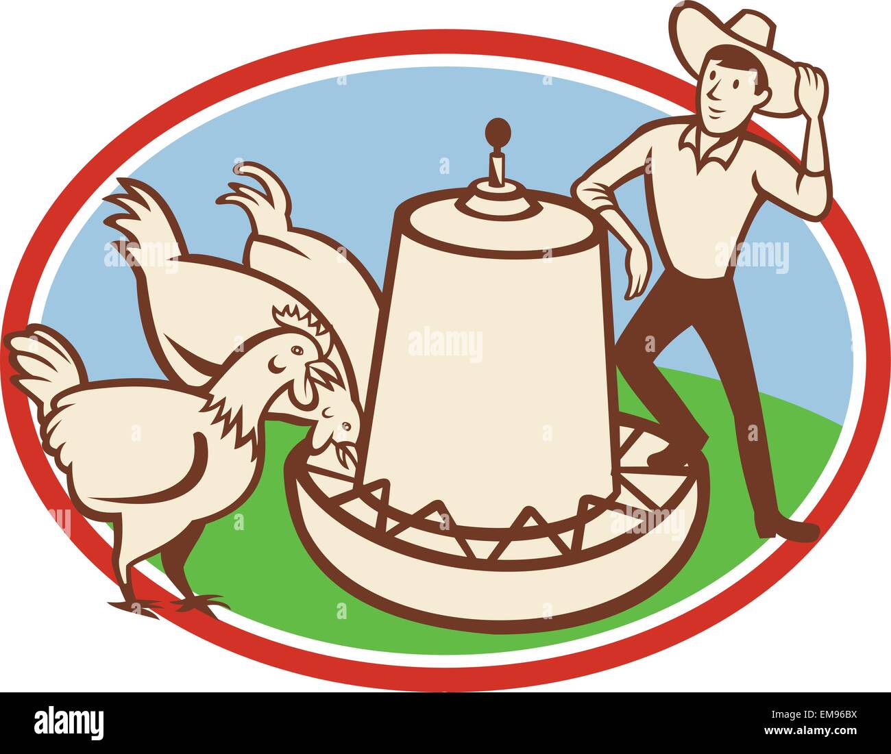 Poultry feeder Stock Vector Images - Alamy