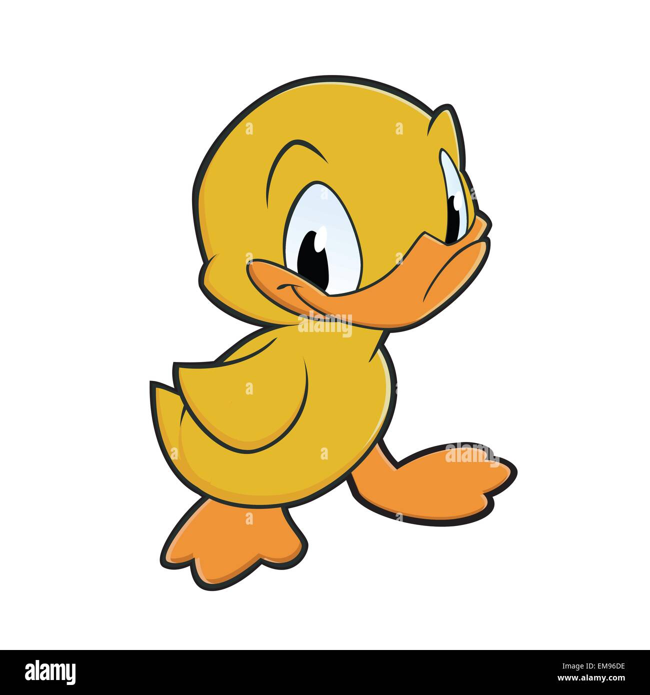 Vector illustration duck cartoon Cut Out Stock Images & Pictures - Alamy