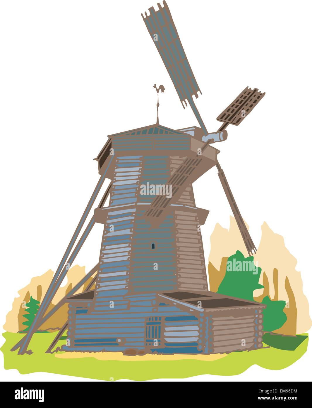Quadrilateral tower Stock Vector Images - Alamy