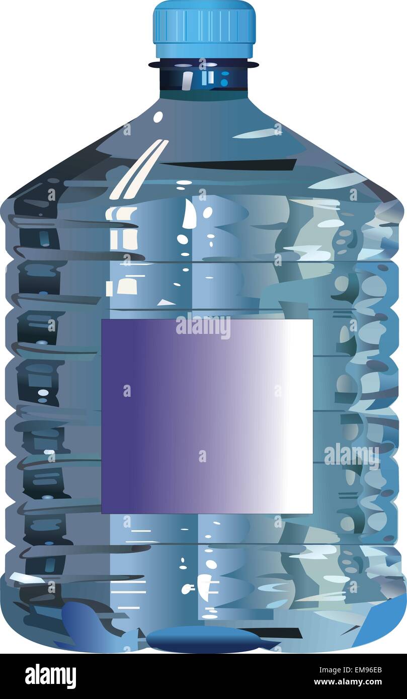 Gallon plastic water bottle Stock Vector Images - Alamy