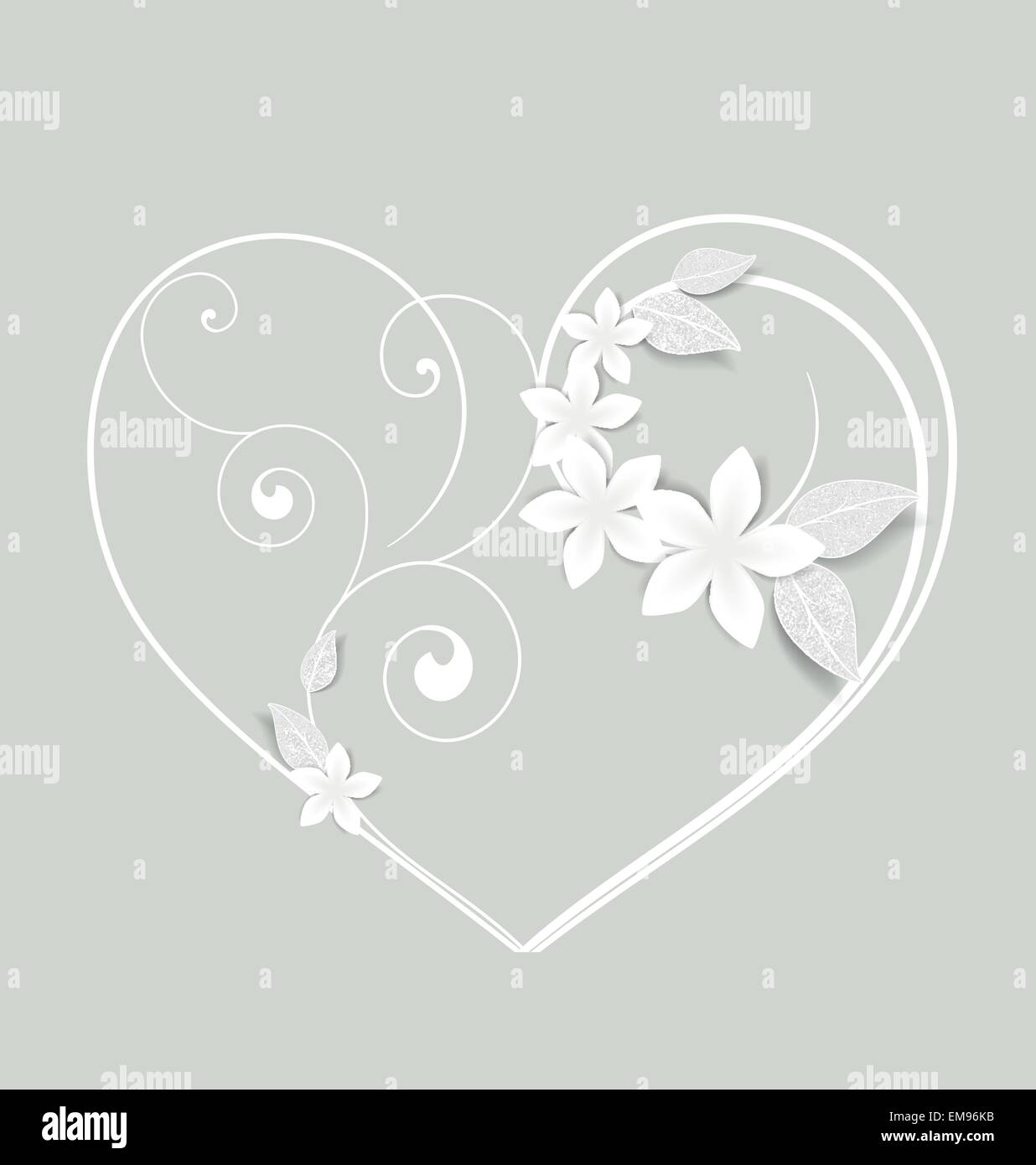 Heart decorated Stock Vector Images - Alamy