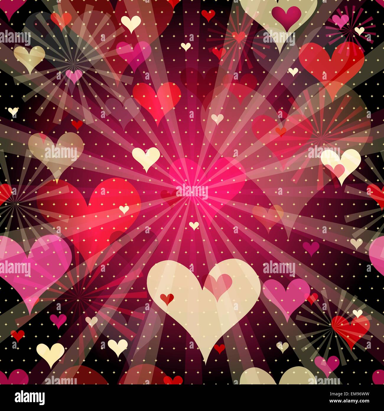 Seamless valentine pattern Stock Vector Image & Art - Alamy