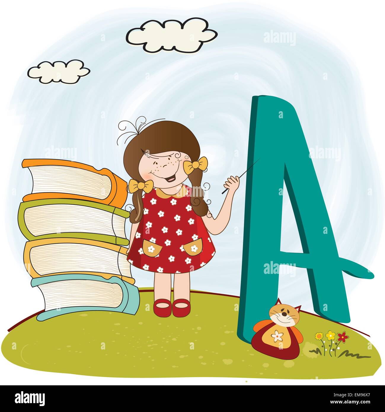 children alphabet letters Stock Vector Image & Art - Alamy
