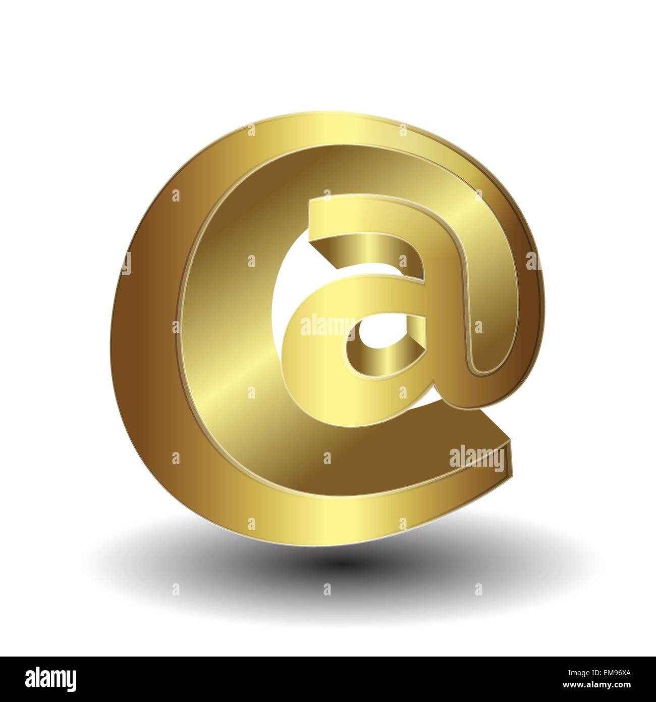 Metallic email symbol on isolated background Stock Vector Image & Art ...
