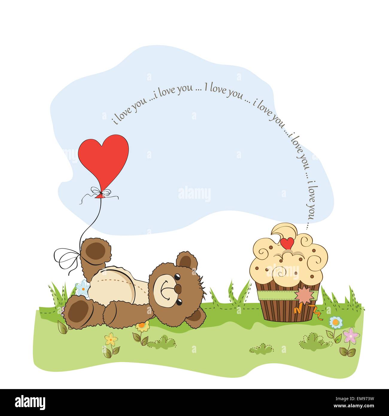 Balloon teddy bear cartoon Cut Out Stock Images & Pictures - Alamy