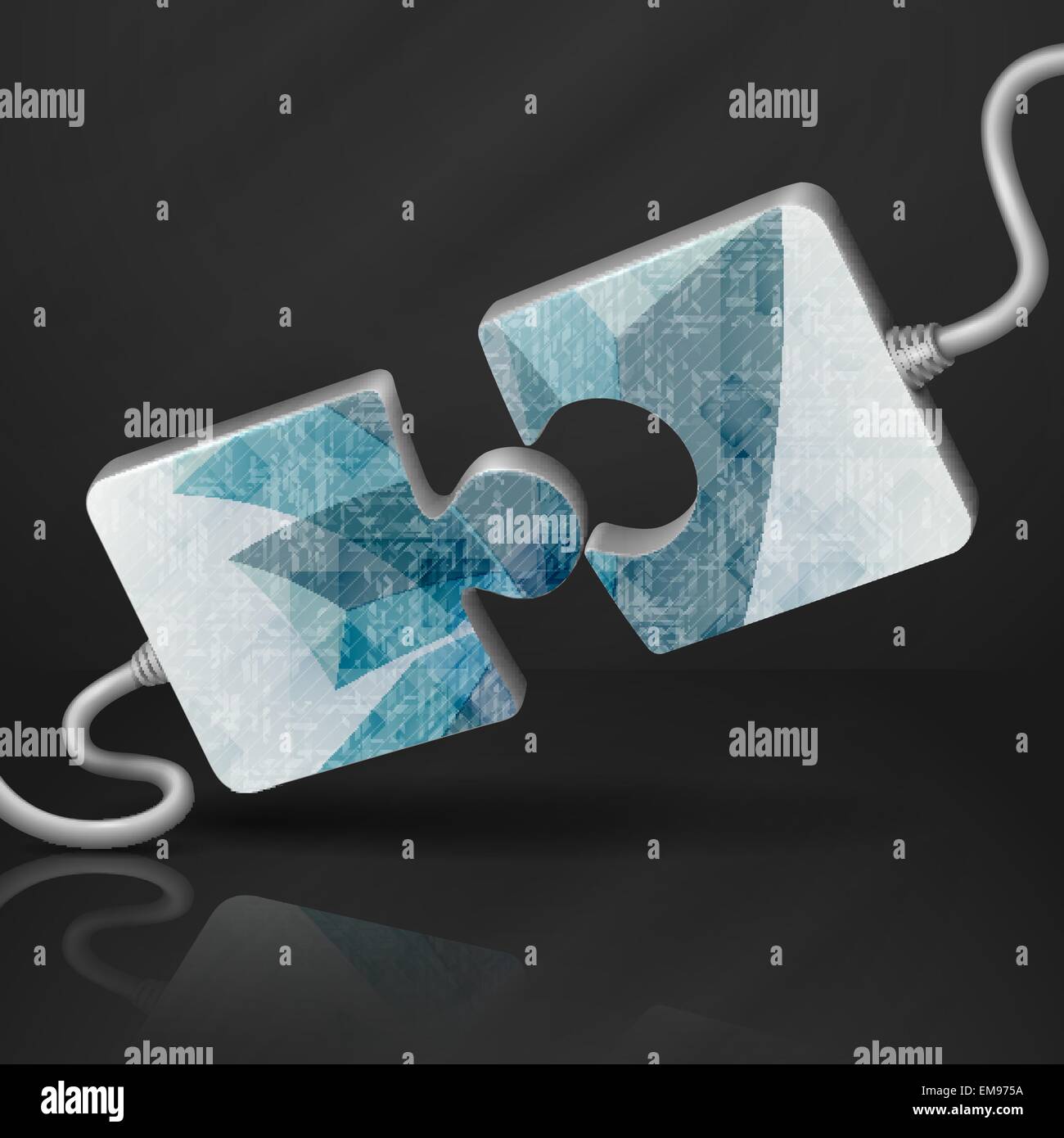 Modern Puzzle Template Stock Vector Image & Art - Alamy