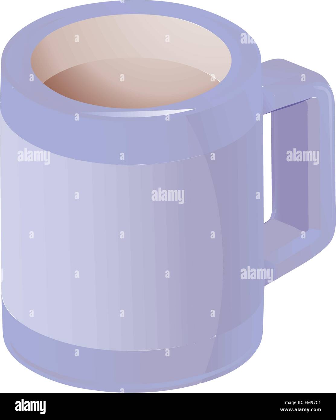 Mug white background Stock Vector Images - Alamy