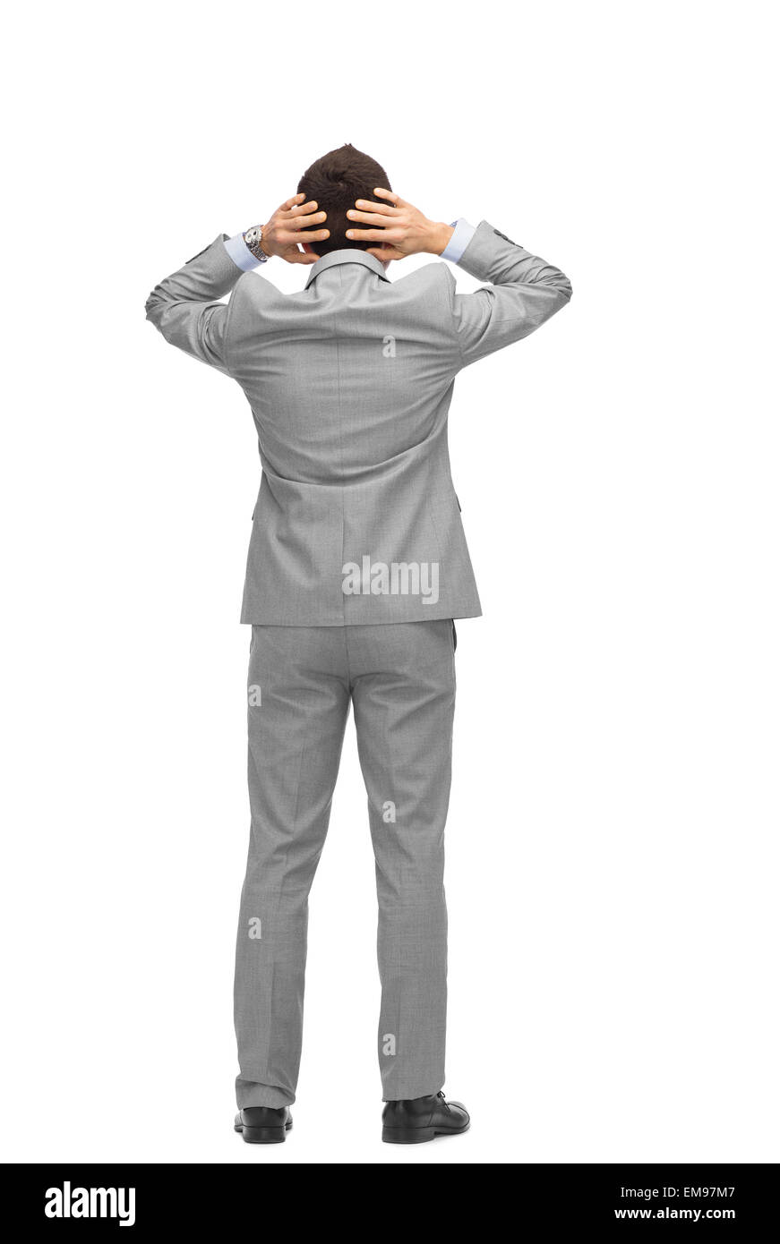 Business man back of head hi-res stock photography and images - Alamy