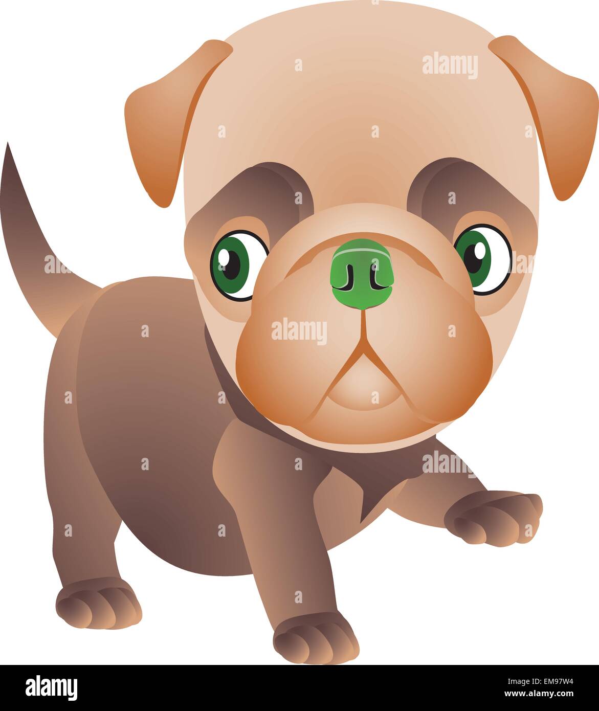 Vector illustration of Cartoon Dog Stock Vector Image & Art - Alamy
