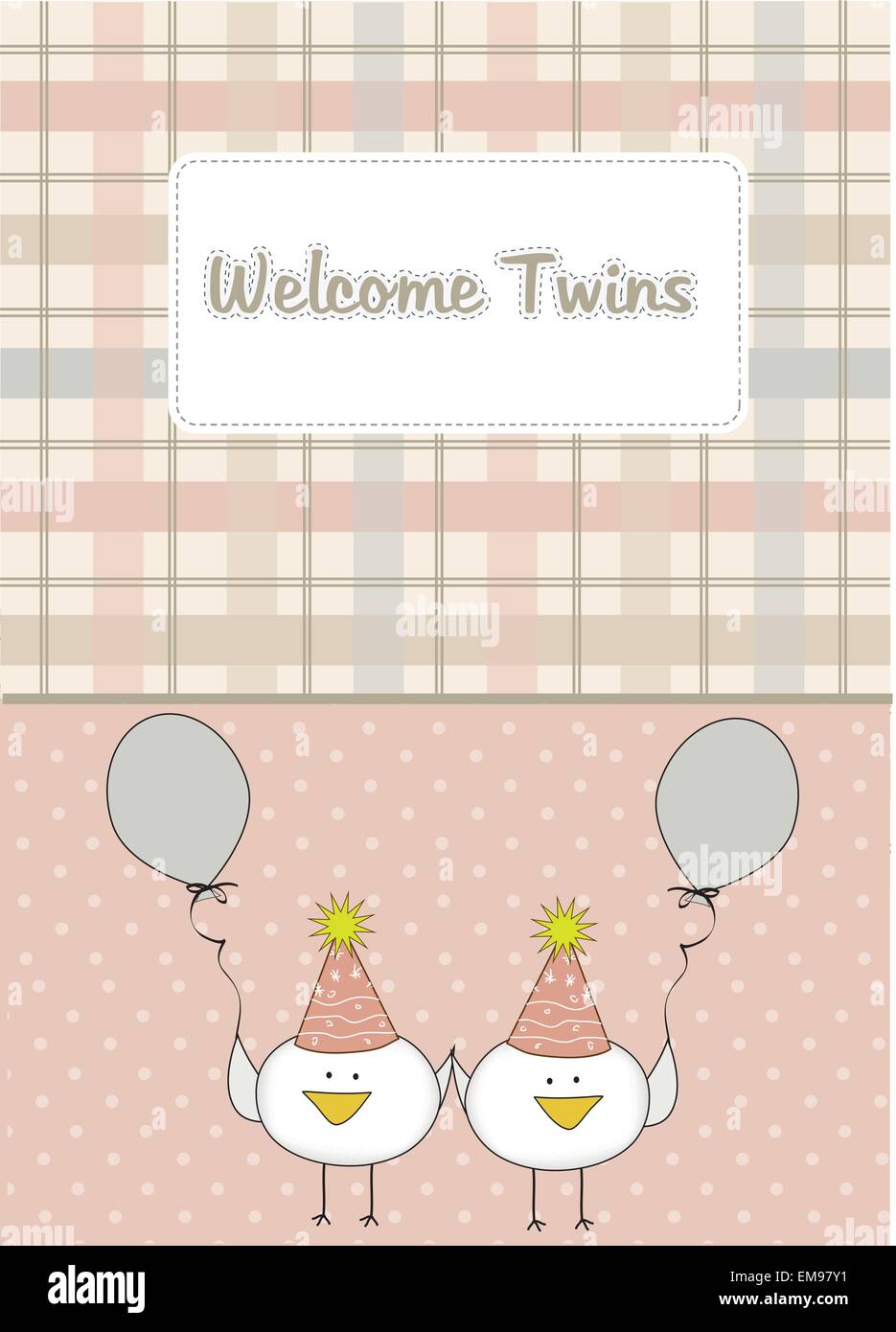 funny birthday party greeting card Stock Vector Image & Art - Alamy
