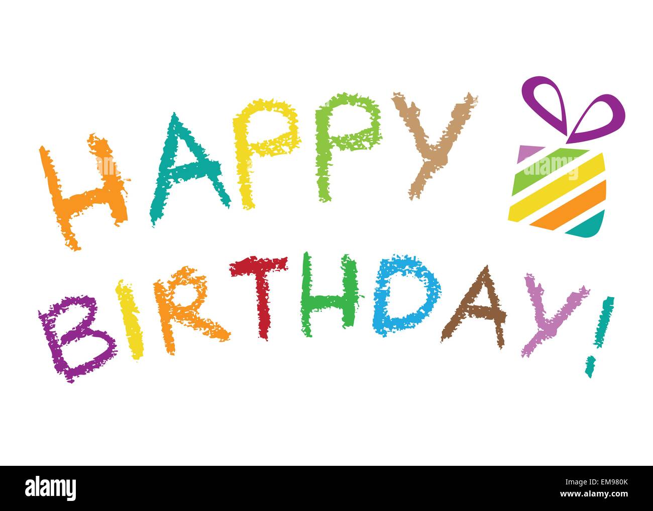 Happy Birthday Greeting Card Vector Illustration Stock Vector Image happy-birthday-greeting-card-vector-illustration-stock-vector-image