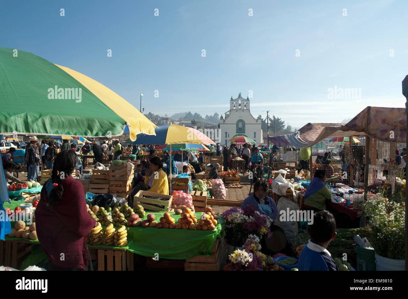 Market Day In San Juan Chamula, Chiapas, Mexico Stock Photo - Alamy