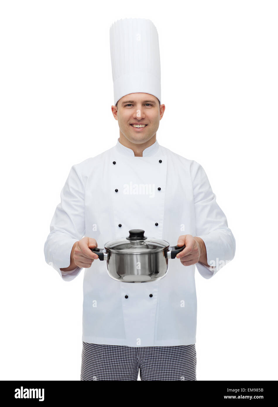 Man holding cooking pot hi-res stock photography and images - Alamy