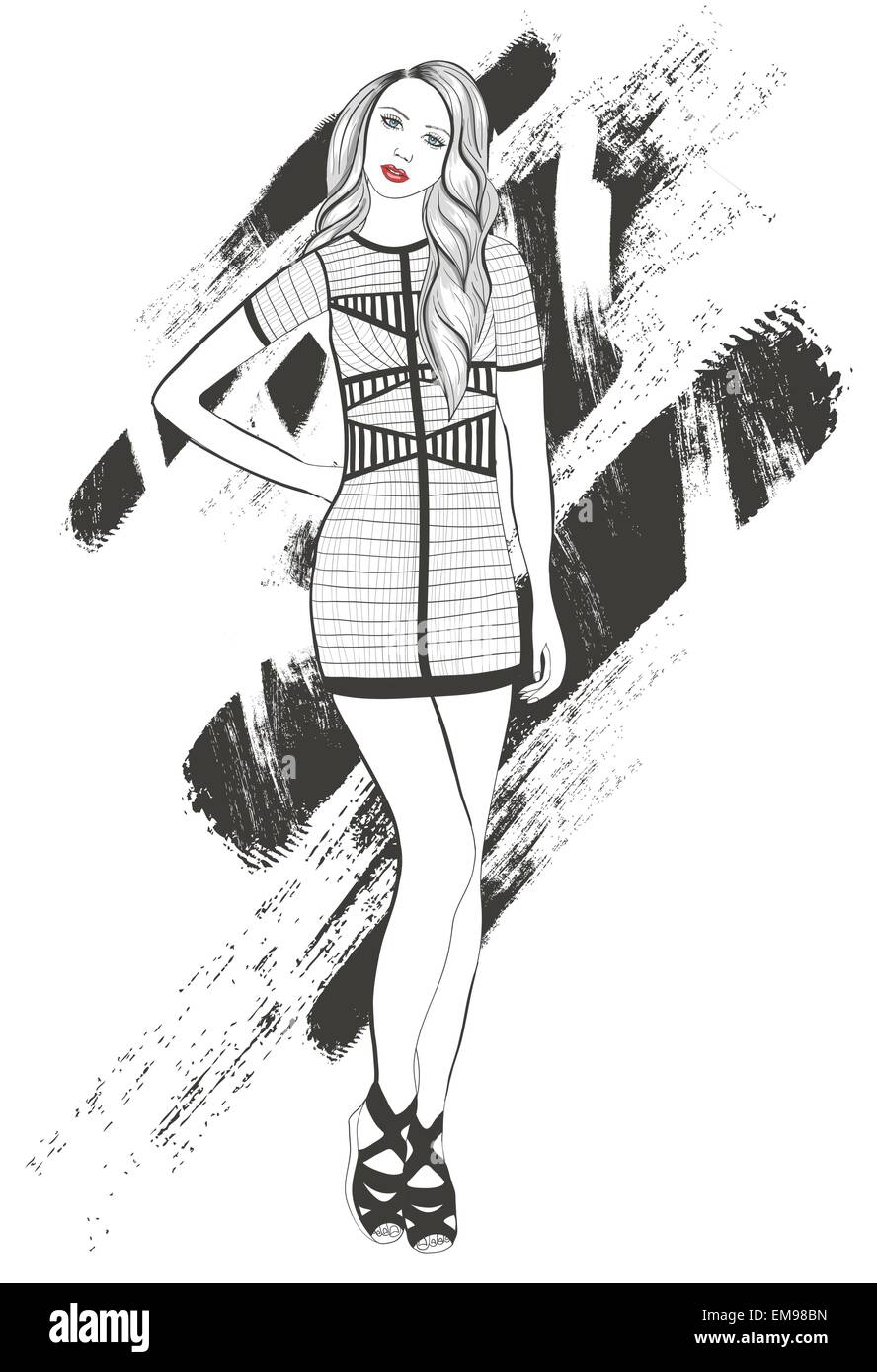 Girl Fashion Drawing Tumblr