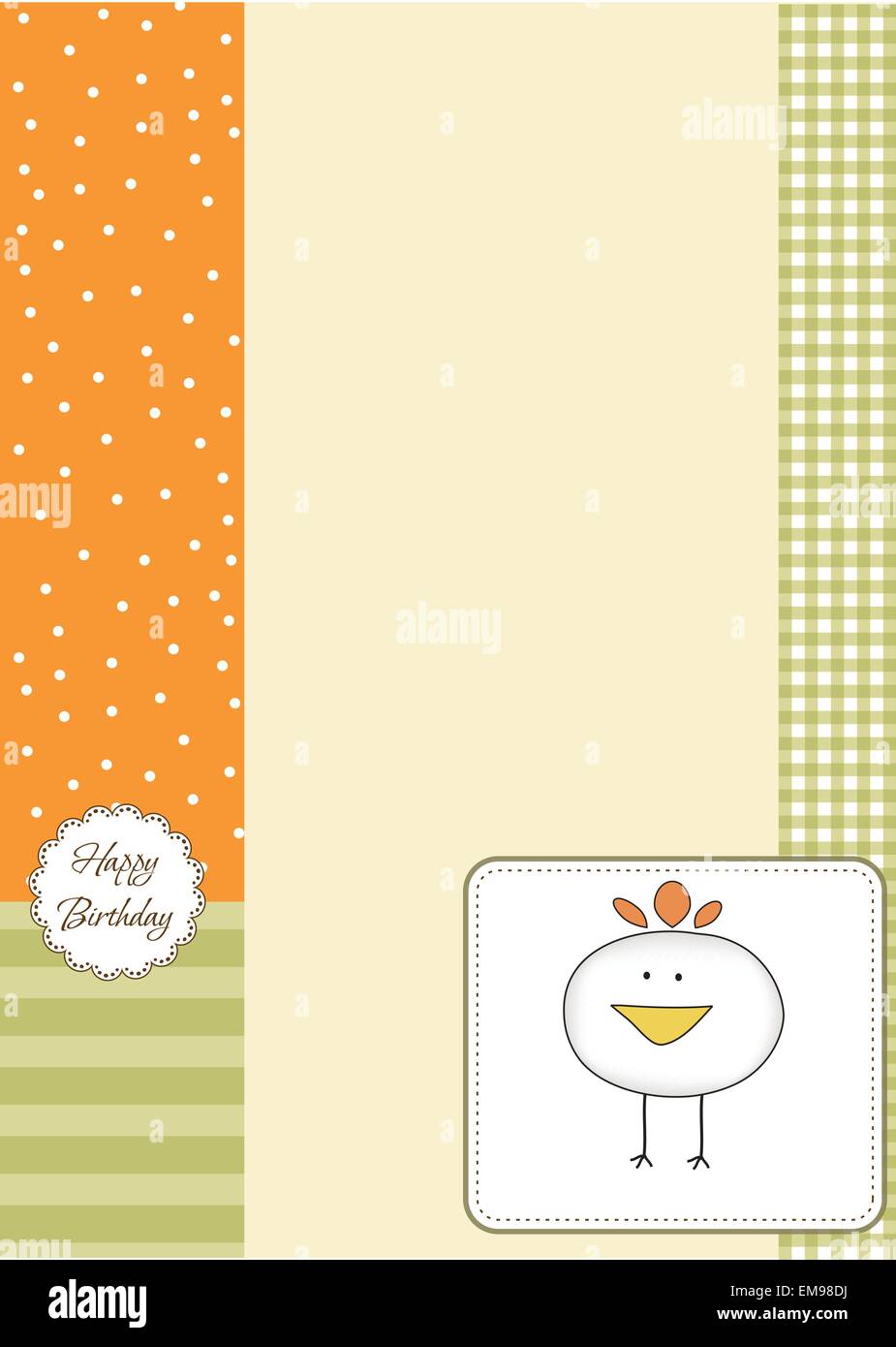 new baby announcement card with chicken Stock Vector Image & Art - Alamy