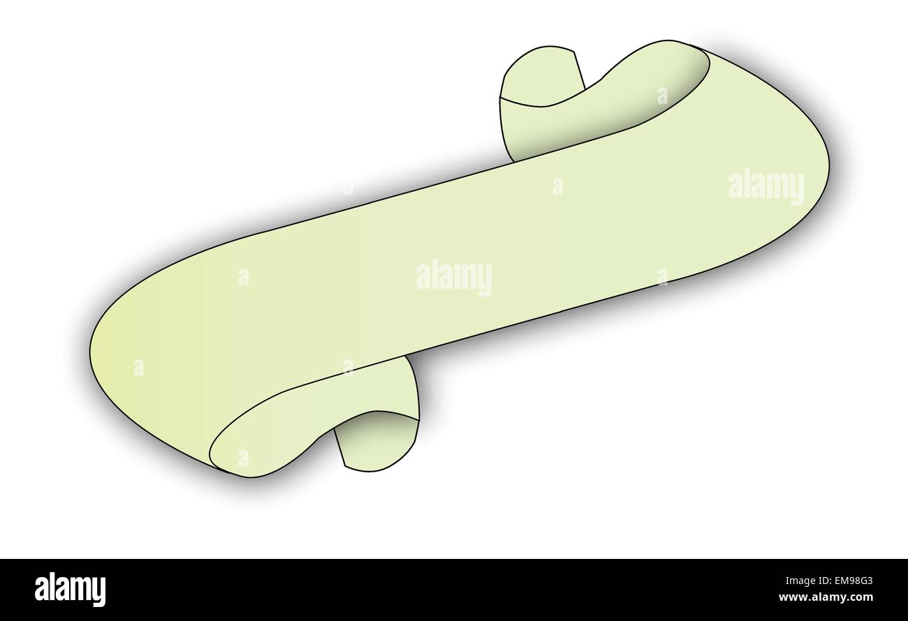 Paper scroll drawing Cut Out Stock Images & Pictures - Alamy