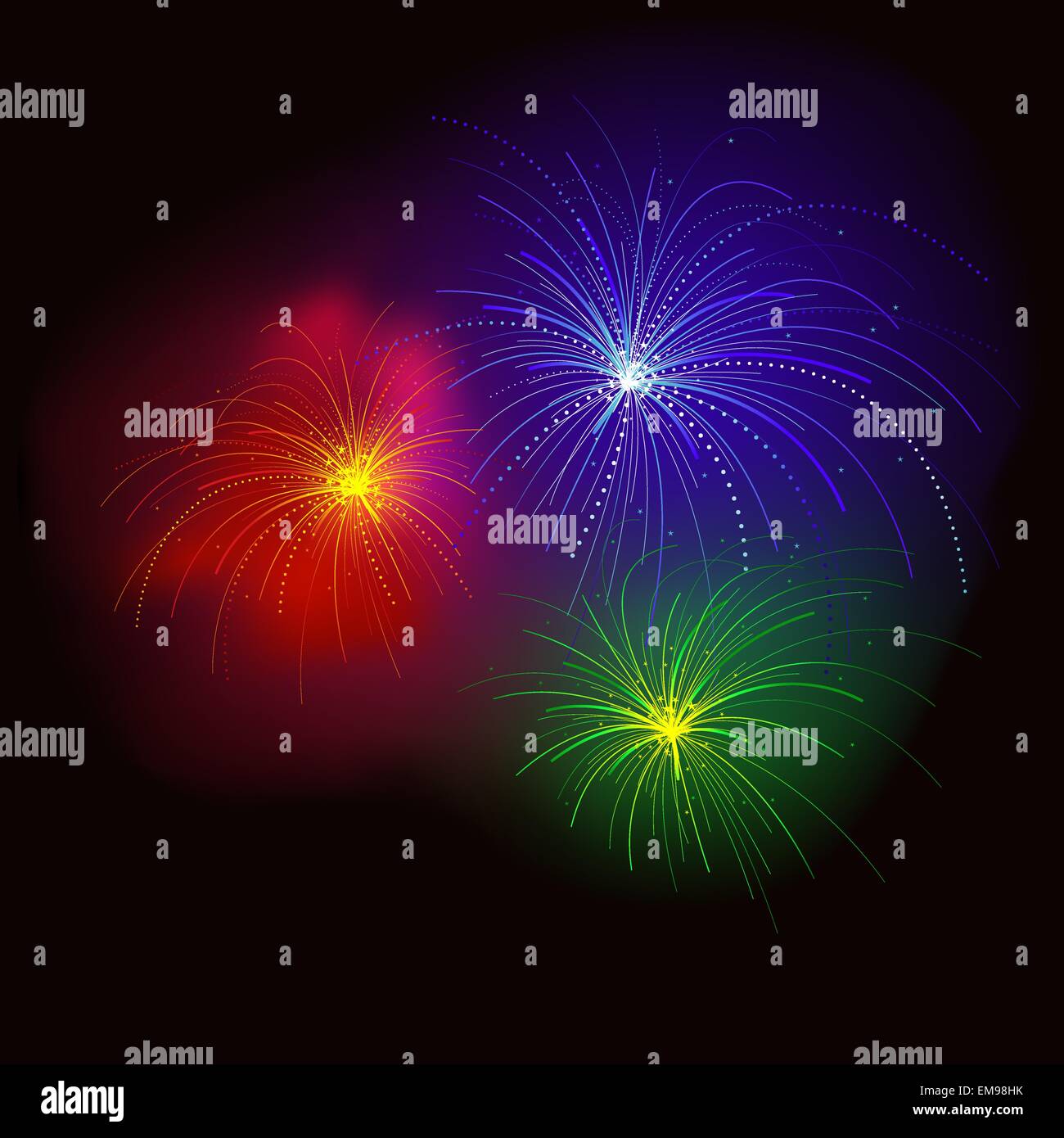 Canada day celebration fireworks Stock Vector Images - Alamy