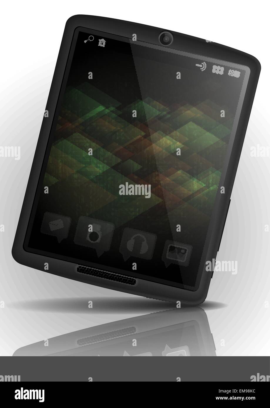 Dark mobile screen Stock Vector Images - Alamy