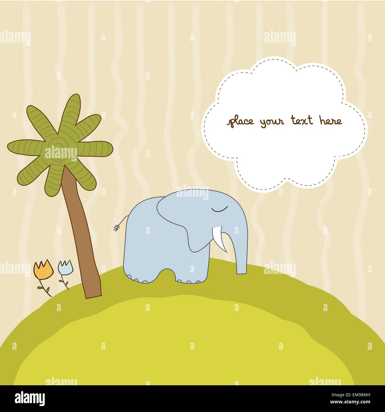 one little elephant Stock Vector Image & Art - Alamy
