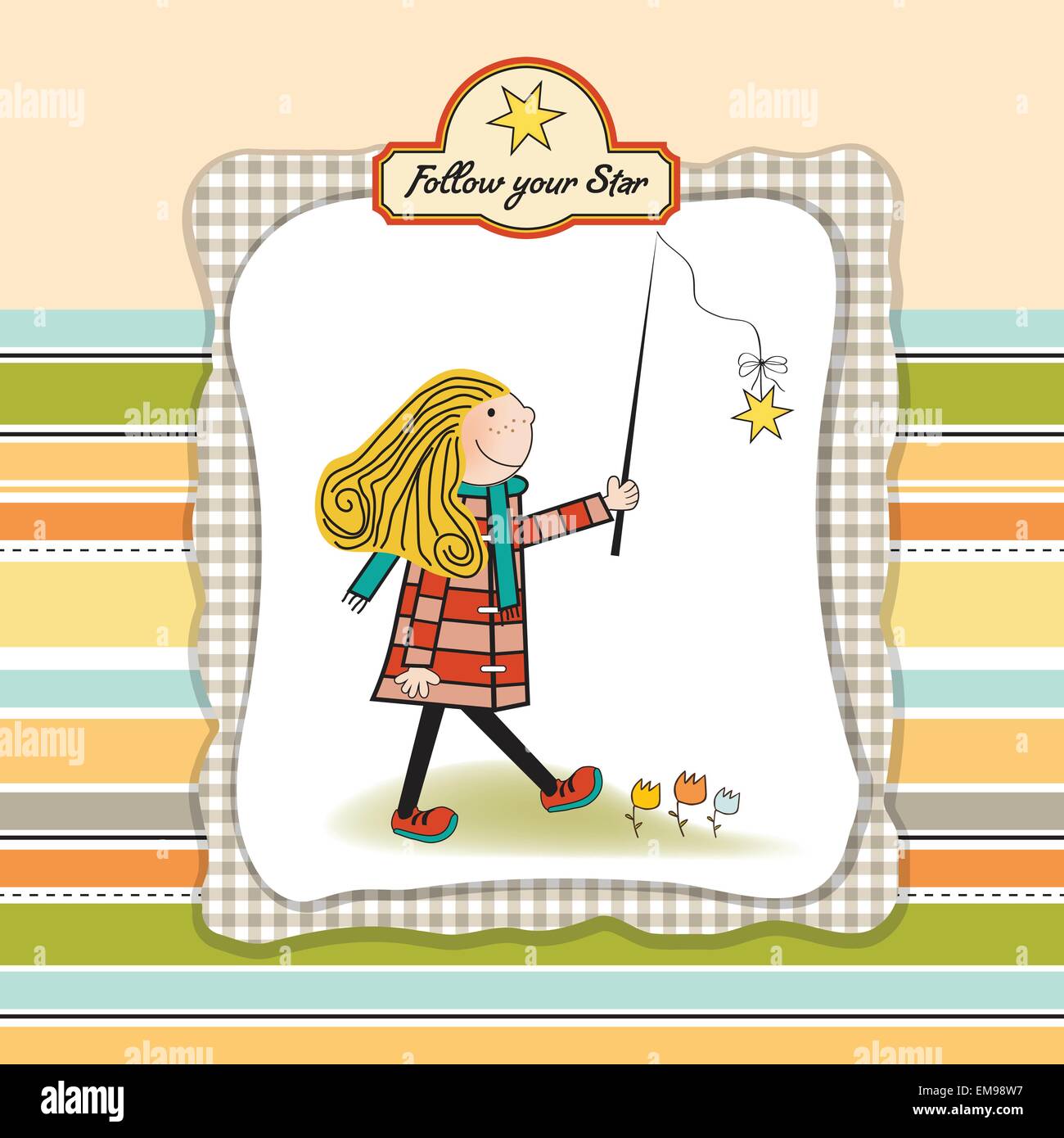 new star it's born.welcome baby card Stock Vector Image & Art - Alamy