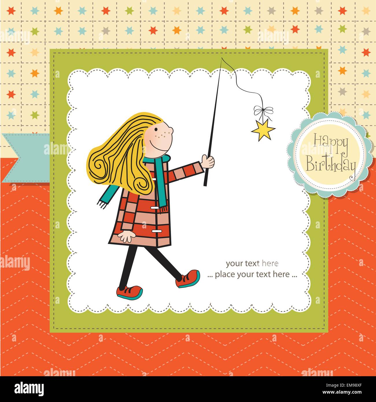 new star it's born.welcome baby card Stock Vector Image & Art - Alamy