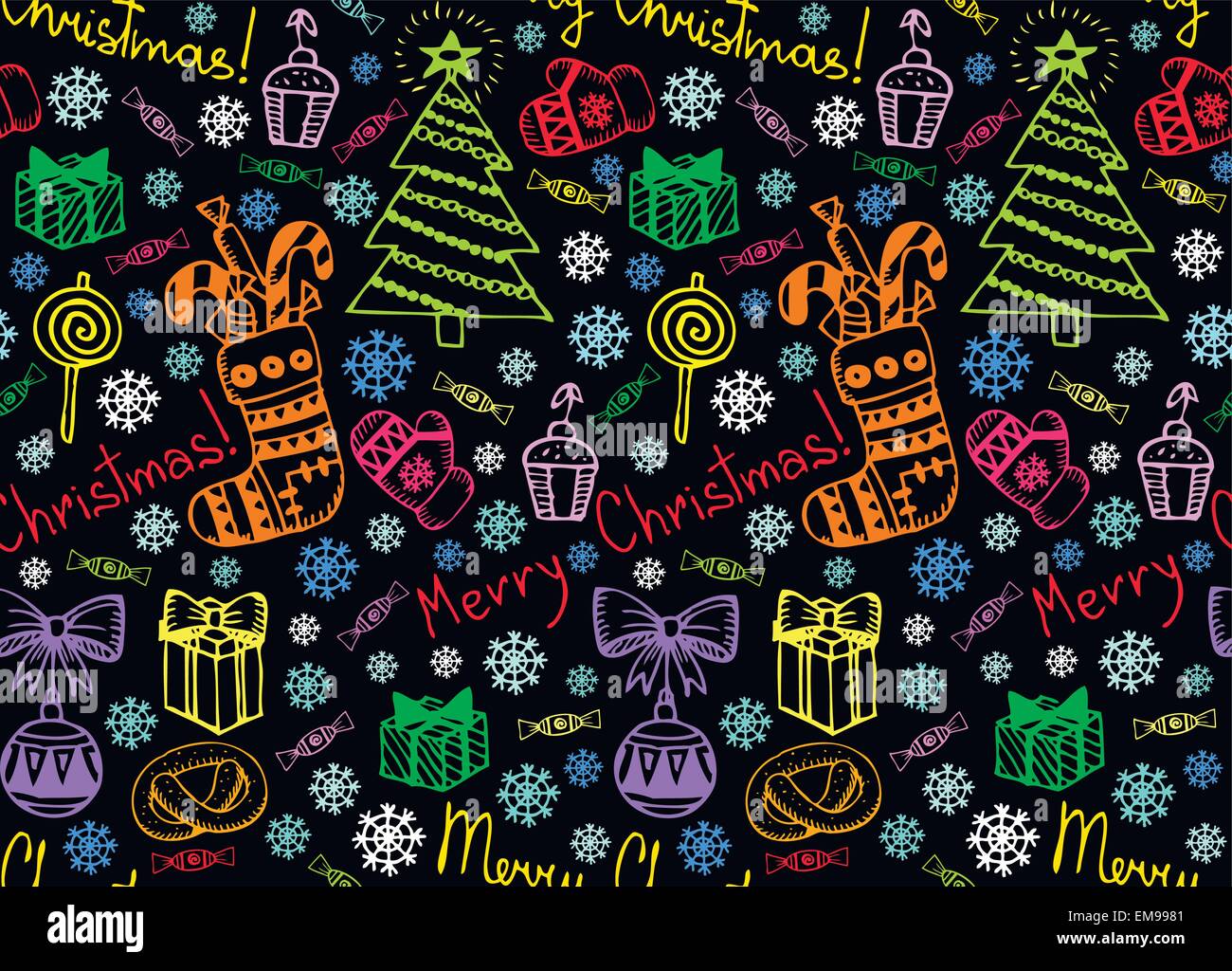 Christmas seamless background Stock Vector Image & Art - Alamy
