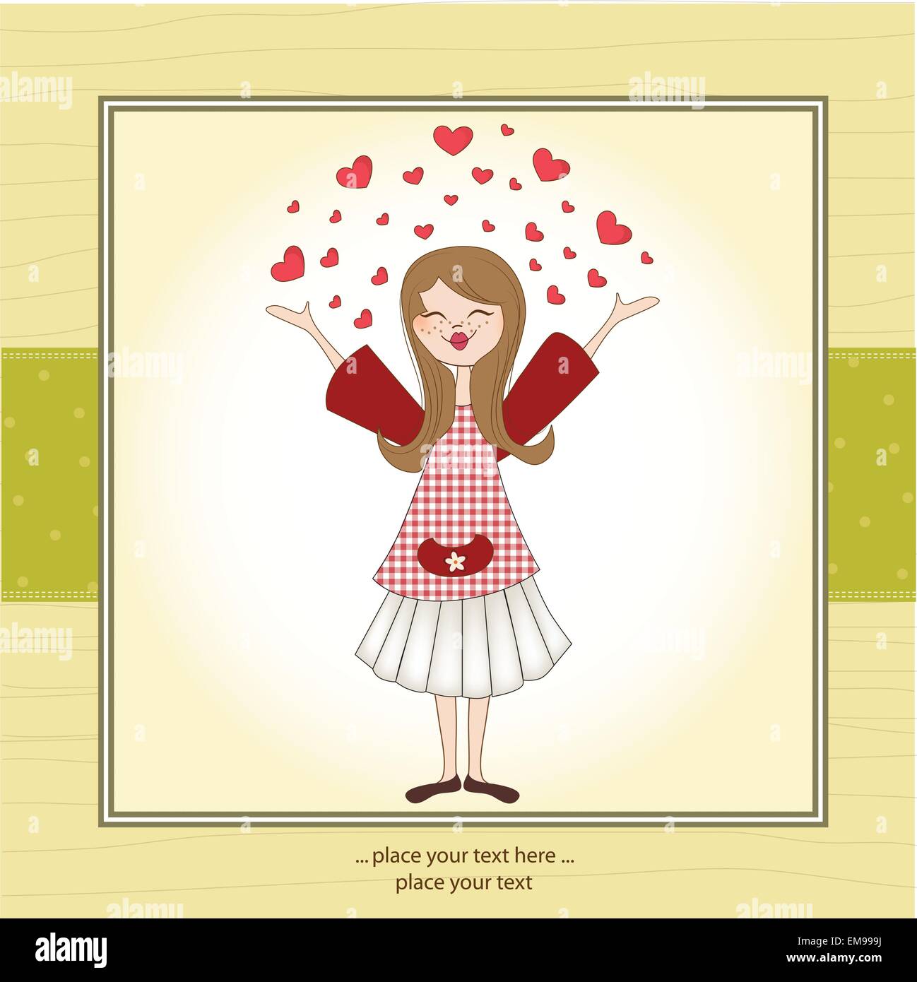 pretty girl in love Stock Vector Image & Art - Alamy